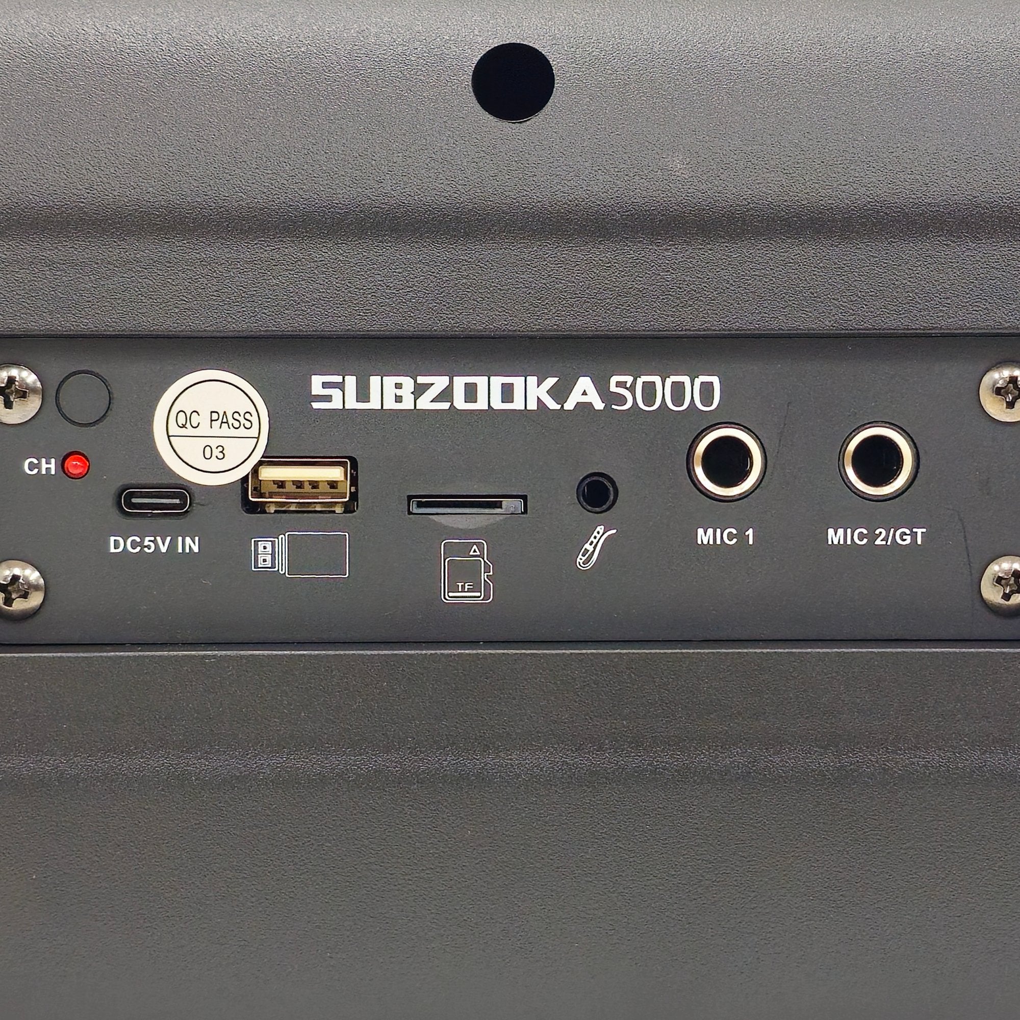 BZX-5000 Subzooka Portable Boombox Speaker with Dual 5" Woofers and LED ...